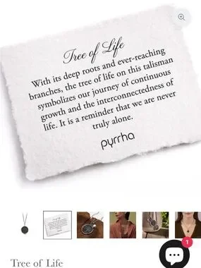 Pyrrha | Jewelry | Pyrrha Tree Of Life Necklace | Poshmark